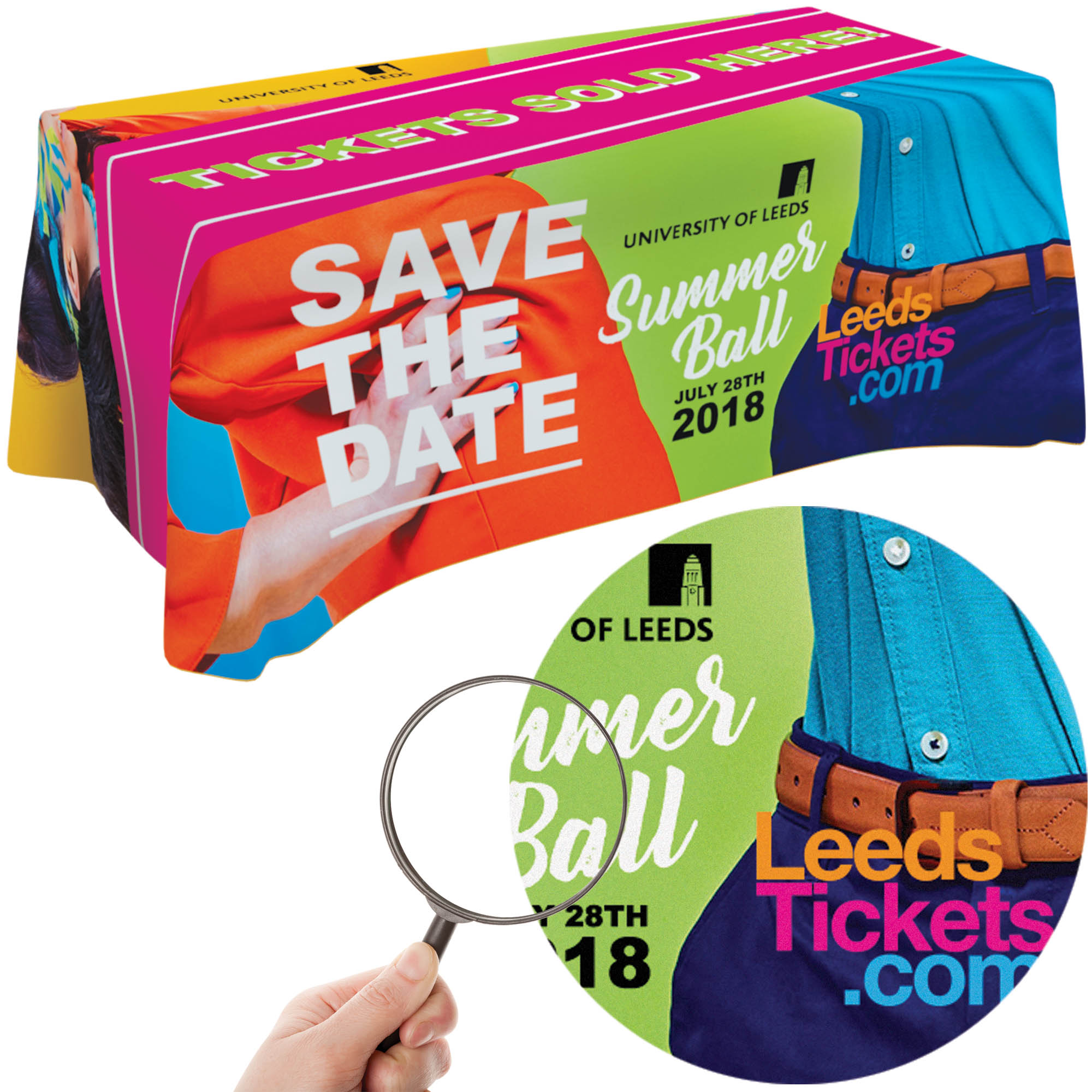 Full Colour, Full Coverage Table Cloths (Rectangular & Circular ...